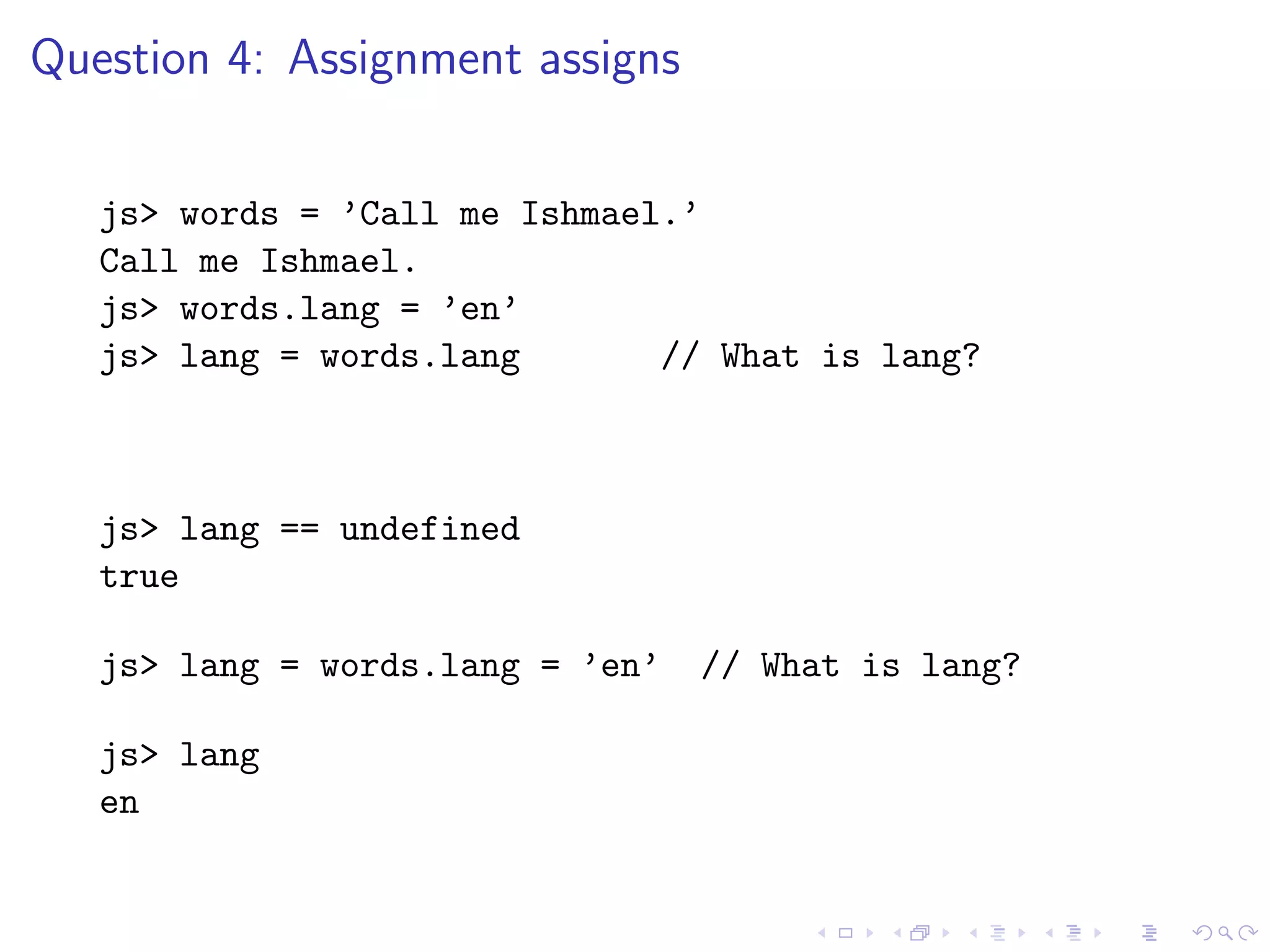 Javascript: The easiest quiz in the world ever | PPT