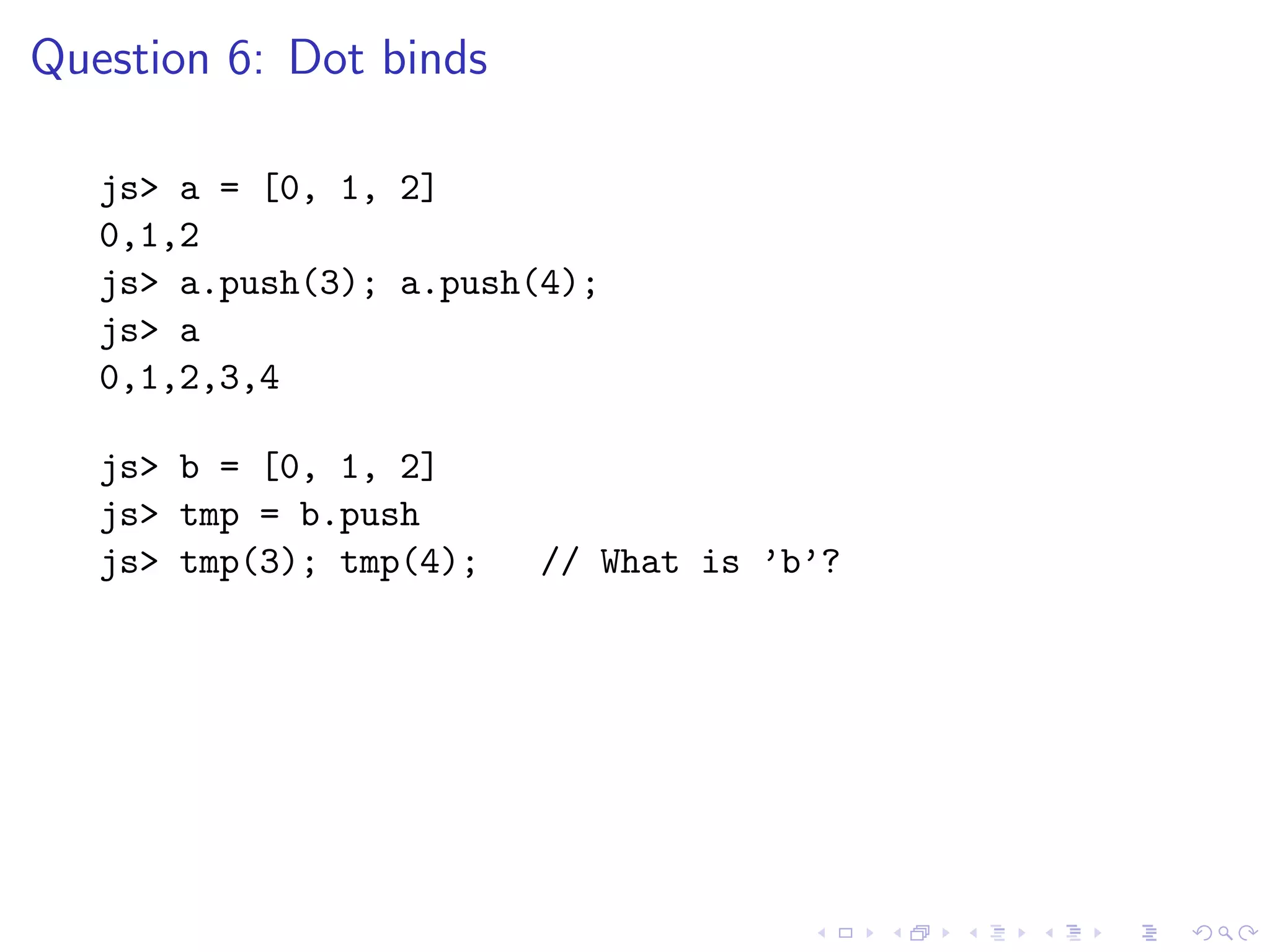 Javascript: The easiest quiz in the world ever | PPT