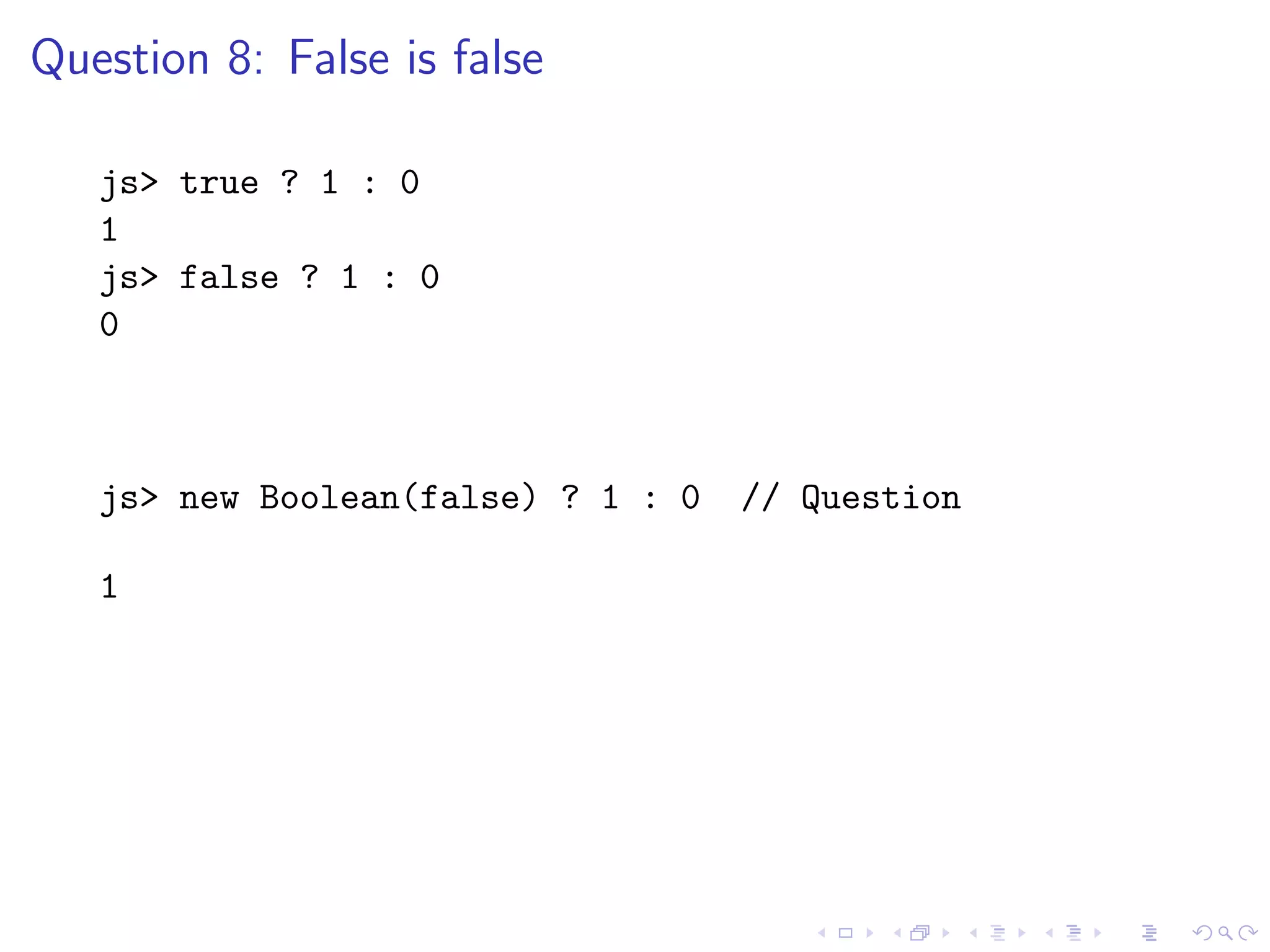 Javascript: The easiest quiz in the world ever | PPT