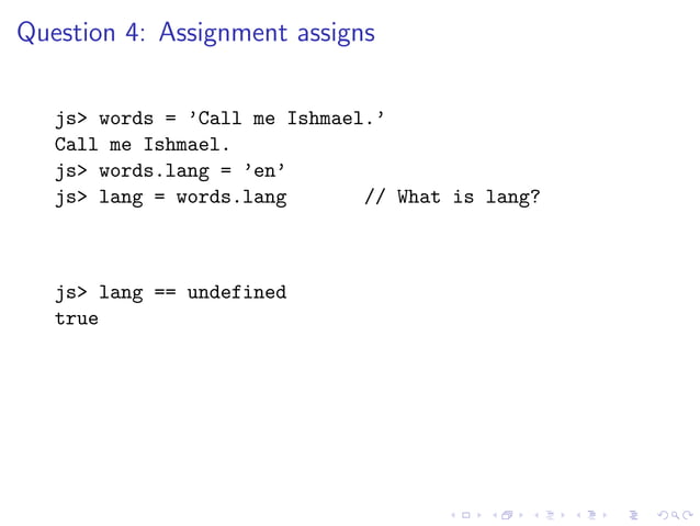 Javascript: The easiest quiz in the world ever | PPT