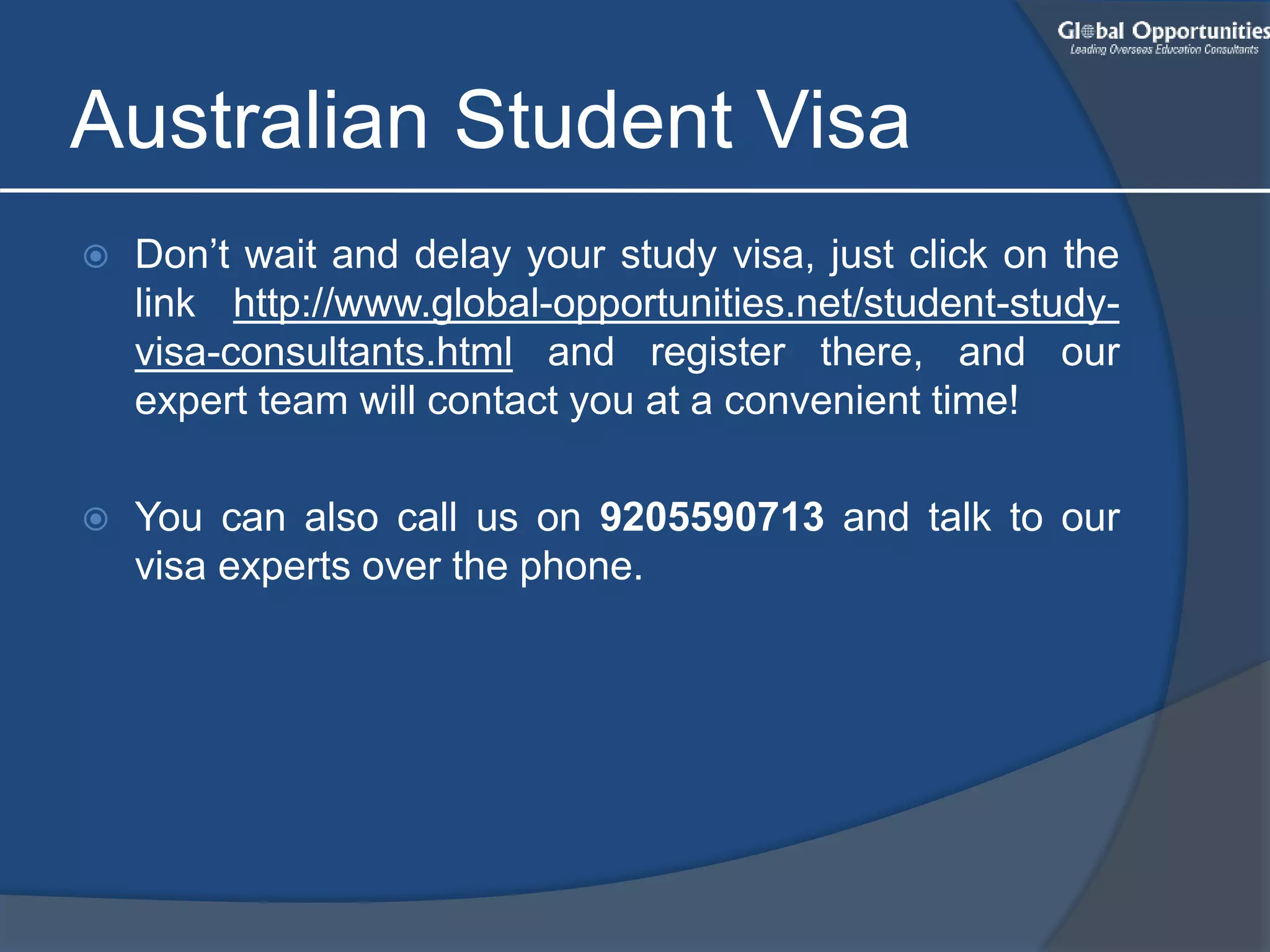 Easiest Way To Get Your Australian Student Visa | PPTX