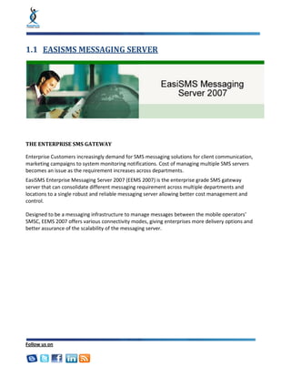 Easi Sms Enterprise Solutions Brochure | PDF