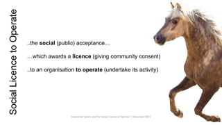 Equestrian sports and the social licence to operate | PDF
