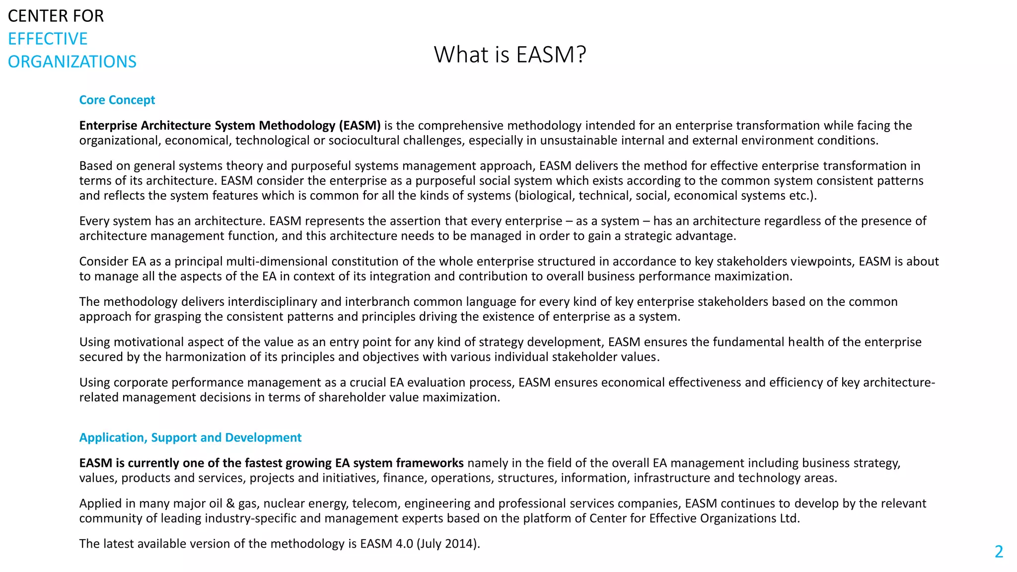 EASM. A Brief Overview | PPTX | Business Administration | Business