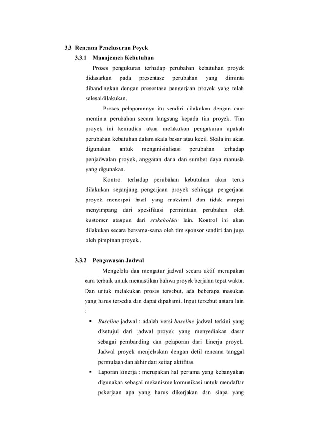 Eas mppl perencanaan proyek | PDF