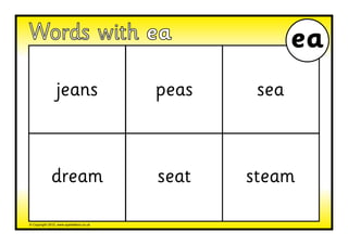 Ea sound words | PDF