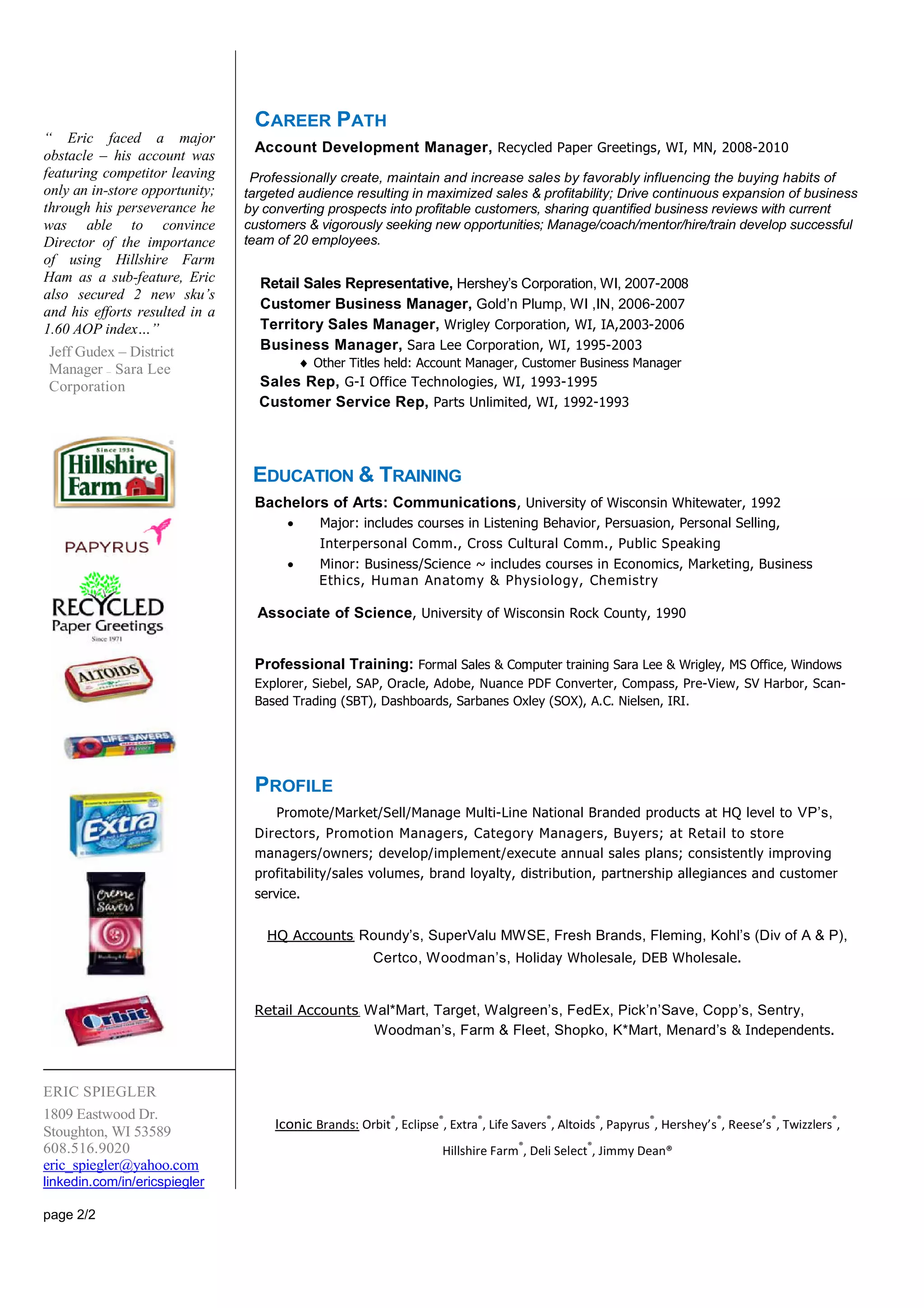 ESresume2010pdfword03 | PDF