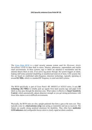 EAS Security antenna Cross Point RF 30.docx