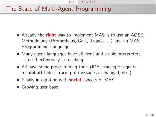 T3 Agent oriented programming languages | PPT