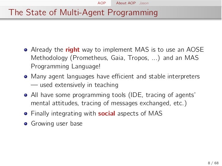 T3 Agent Oriented Programming Languages