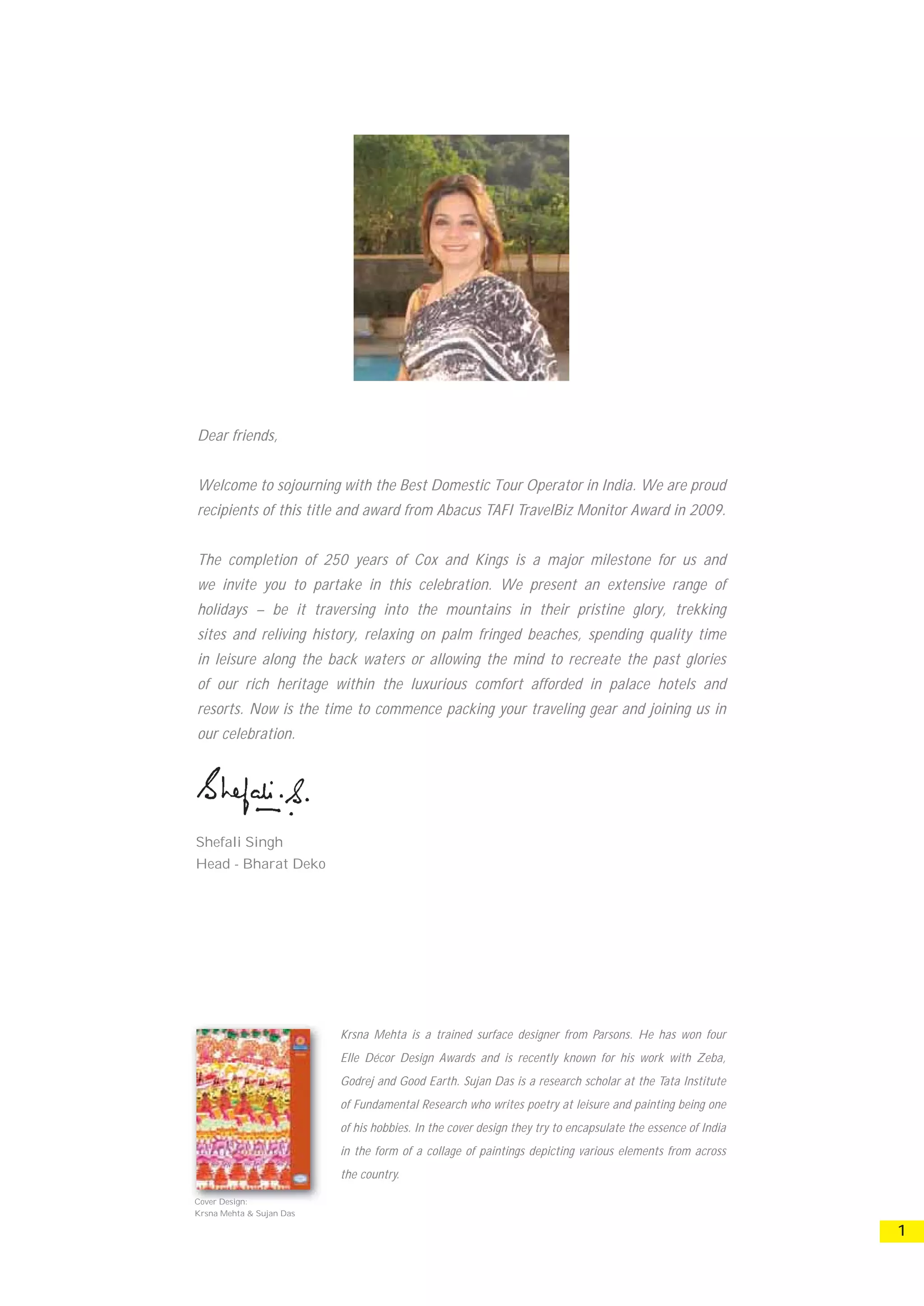 East-India Tour Bharat Deko Packages by Cox and Kings | PDF