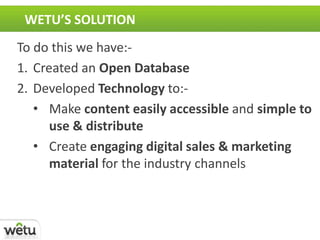 Wetu Indaba Presentation | PPT
