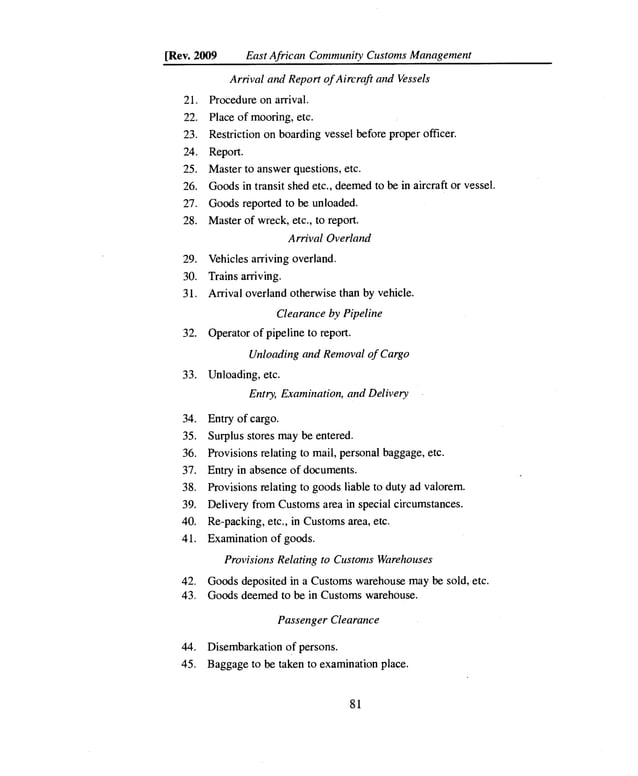 East african community_customs_management_act_2004 | PDF