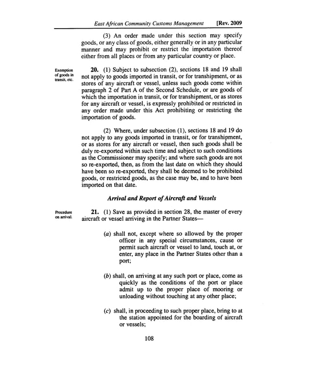 East african community_customs_management_act_2004 | PDF