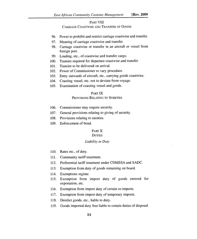 East african community_customs_management_act_2004 | PDF