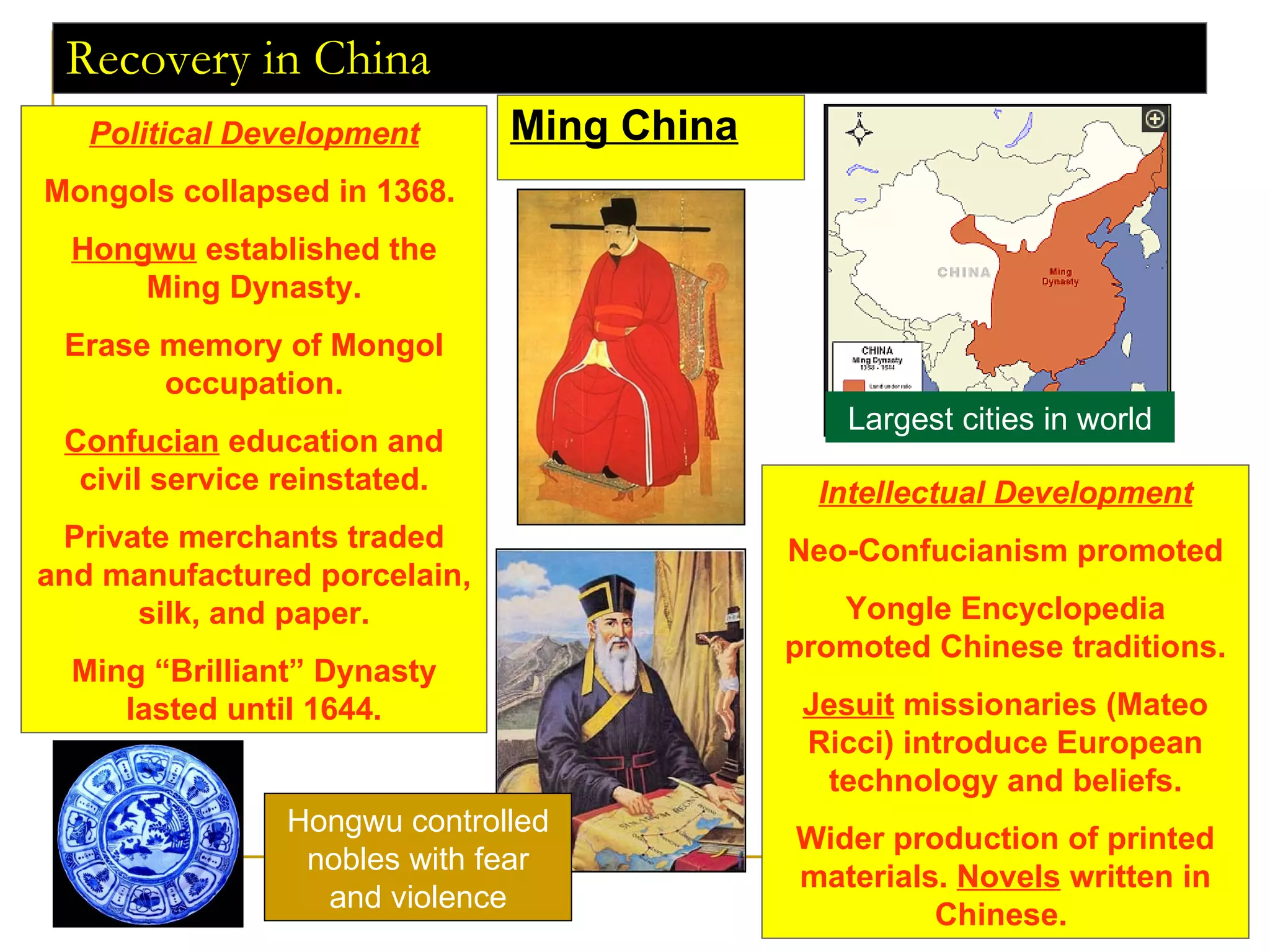 East asia and muslim empires test review | PPT | Free Download