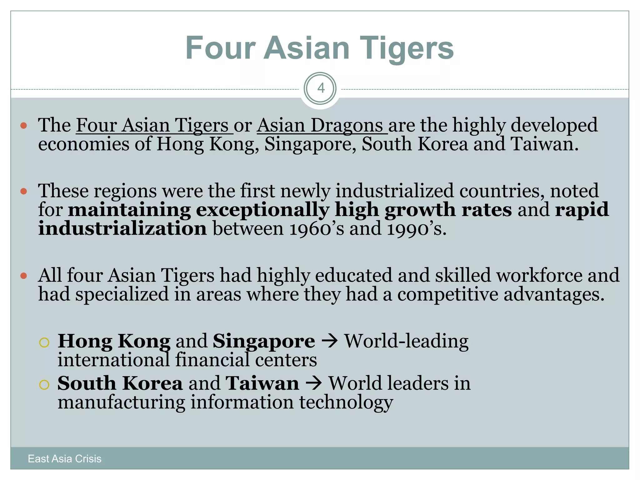 East asian crisis | PPTX