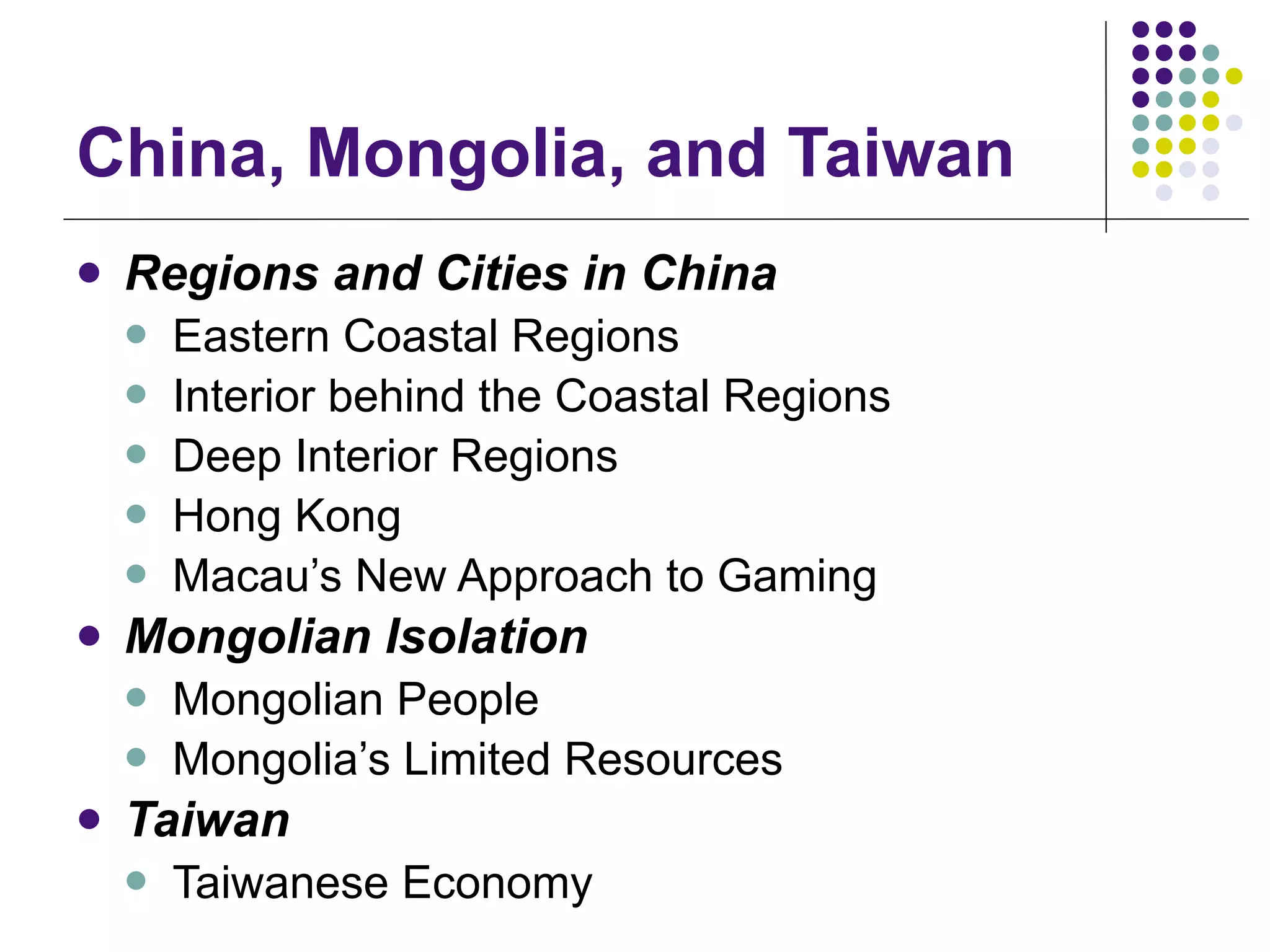 East asian geographical notes | KEY