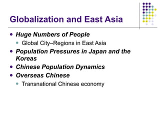 East asian geographical notes | KEY | Geography | Science