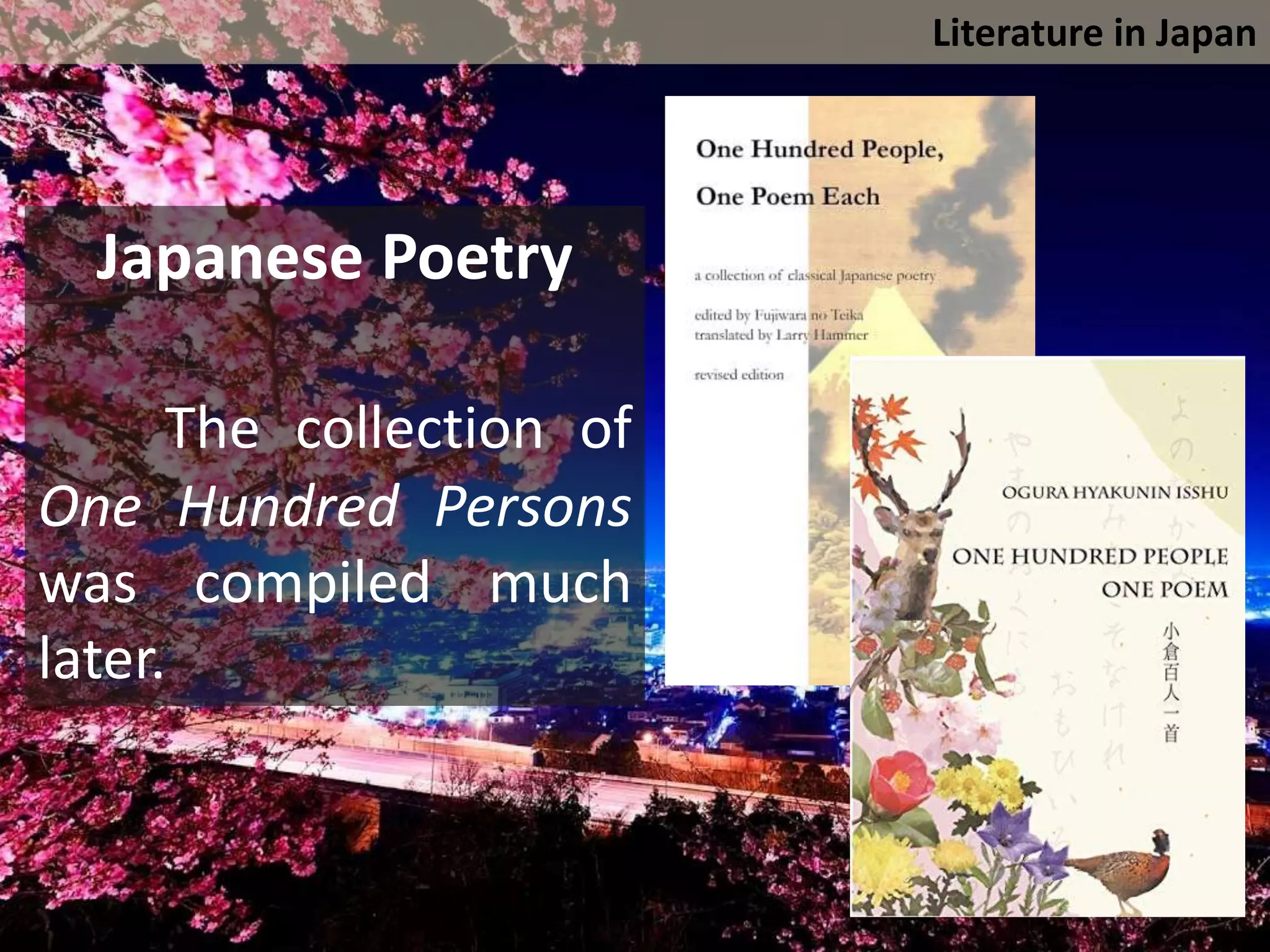 East Asian Literature (China, Japan & Korea) | PPTX