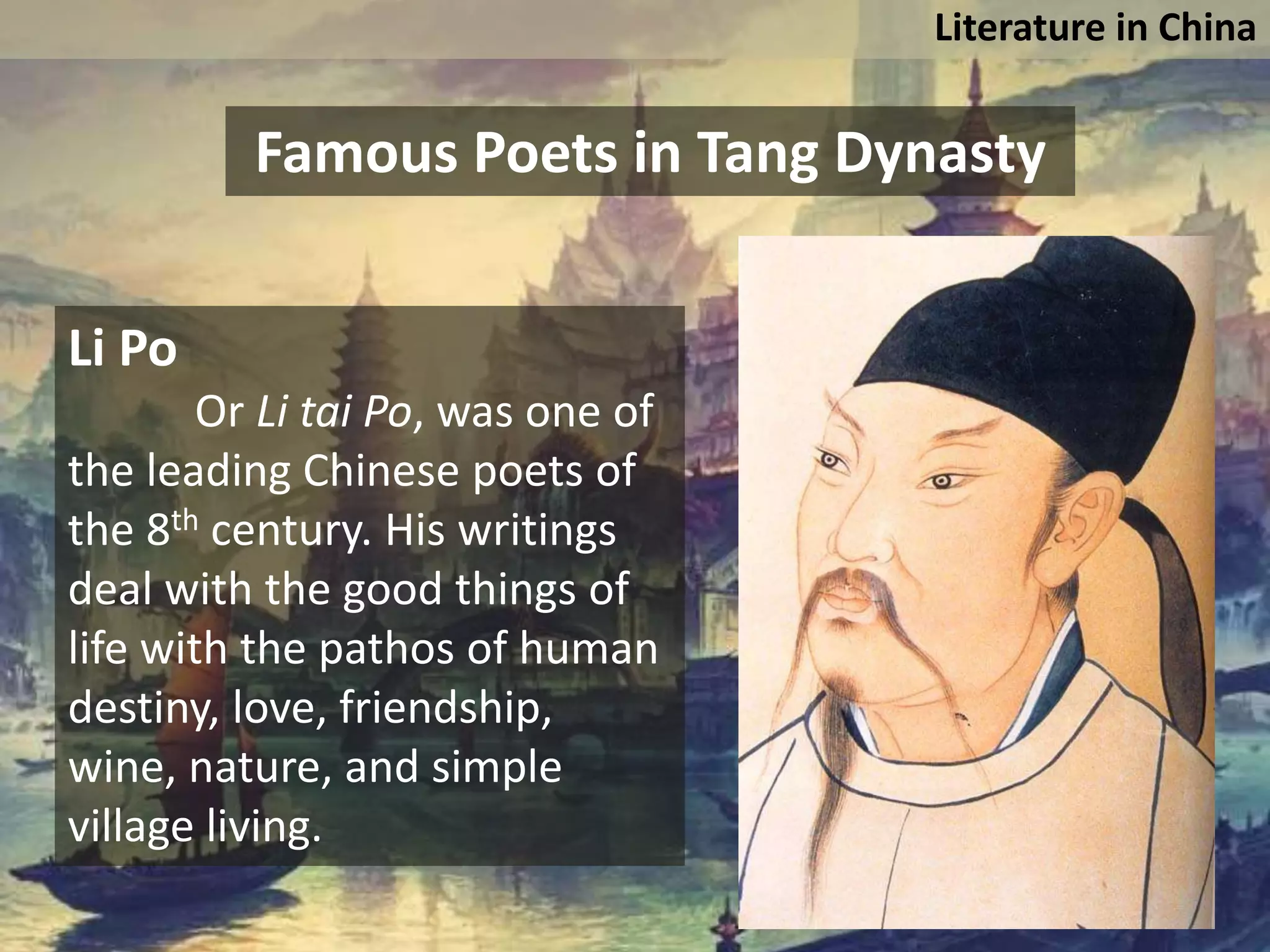 East Asian Literature (China, Japan & Korea) | PPTX
