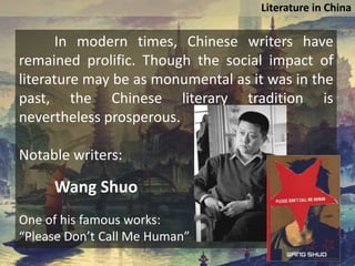 East Asian Literature (China, Japan & Korea) | PPTX