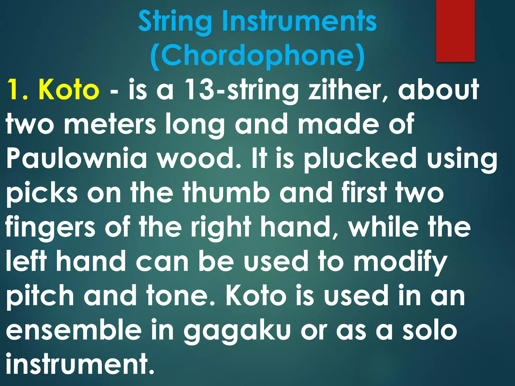 Grade 8 - Music of East Asia (2nd Quarter) | PDF