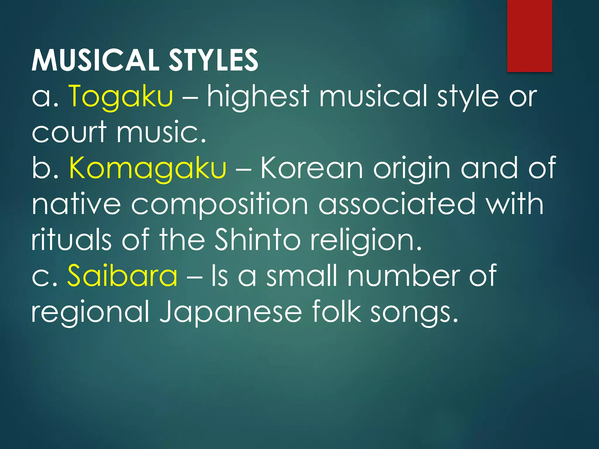 Grade 8 - Music of East Asia (2nd Quarter) | PDF