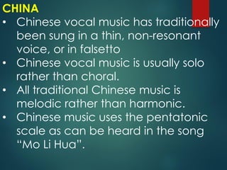 Grade 8 - Music of East Asia (2nd Quarter) | PDF