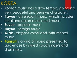 Grade 8 - Music of East Asia (2nd Quarter) | PDF