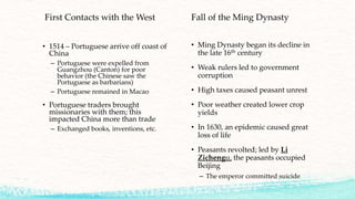 East asian world 1400 to 1800 | PPTX