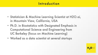 Scalable Machine Learning in R and Python with H2O | PPT