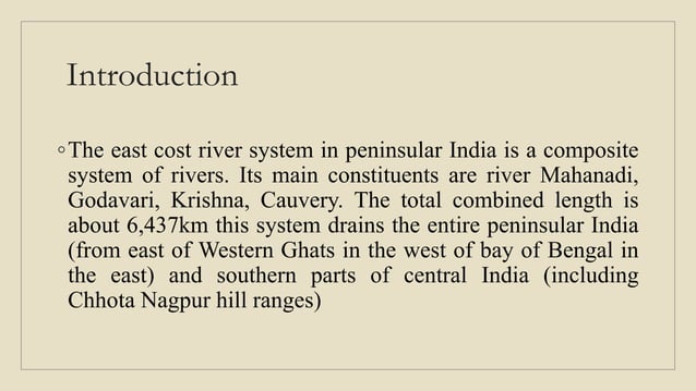 East Cost River System and Fisheries ppt.pptx