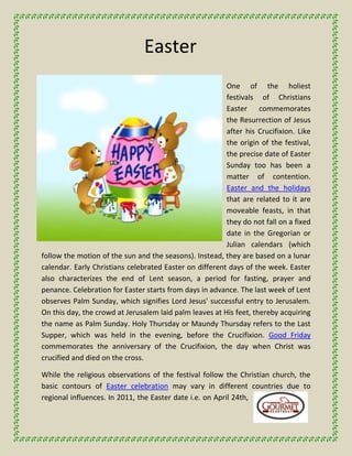 Easter | DOCX