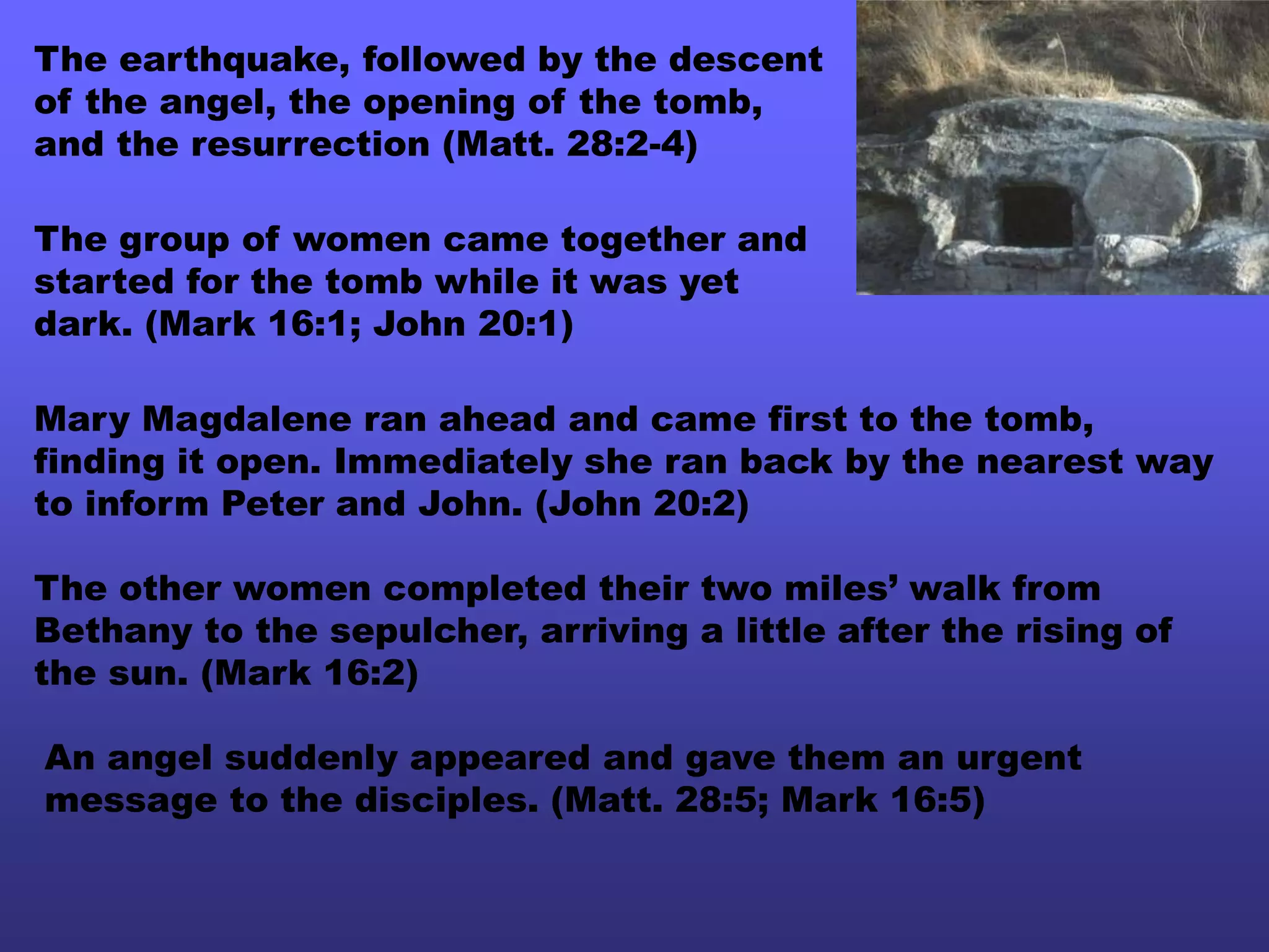 Christ's Resurrection: A Chronological Order of Events | PPT