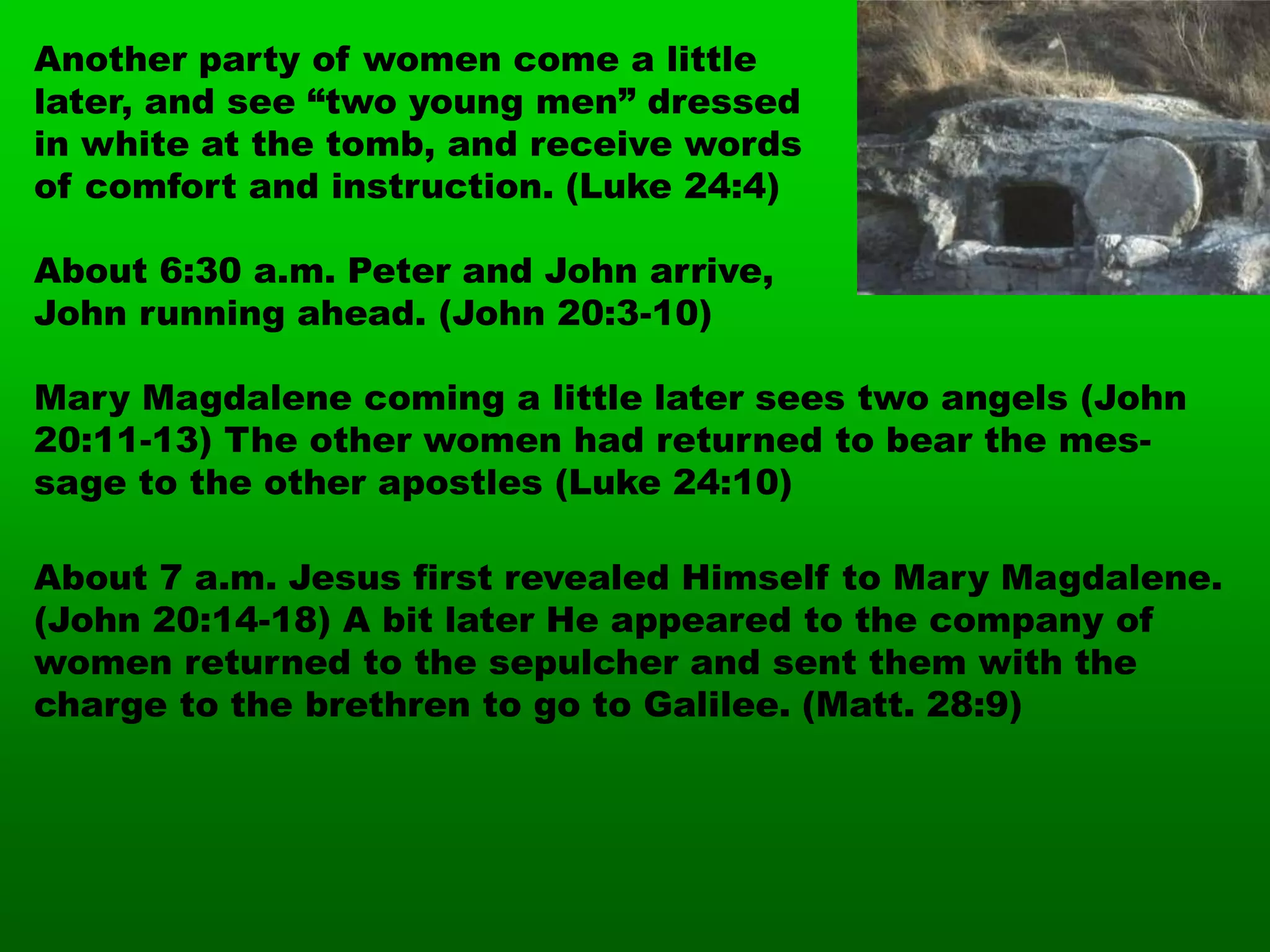 Christ's Resurrection: A Chronological Order of Events | PPT