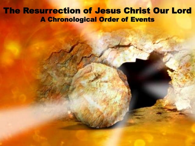 Christ's Resurrection: A Chronological Order of Events | PPT