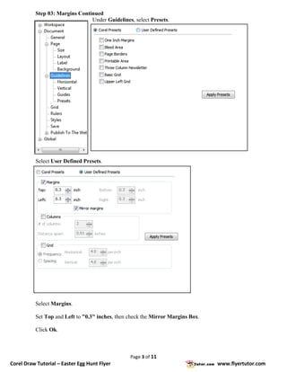 Corel Draw Tutorials: Easter Egg Hunt Flyer | PDF | Desktop Publishing ...
