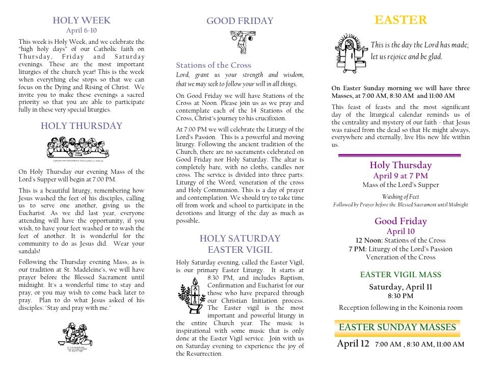 Easter Brochure 2009