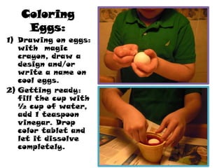 Easter eggs dying | PPTX
