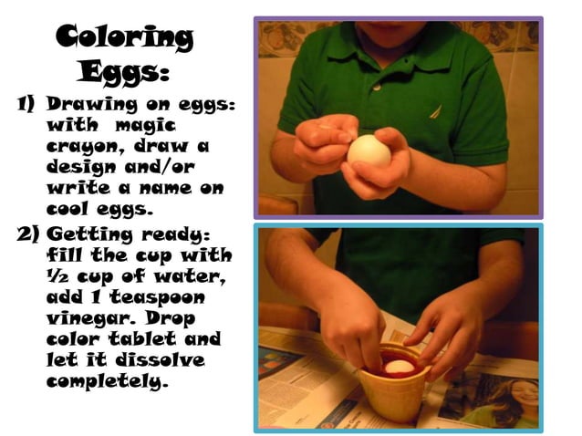 Easter eggs dying | PPTX