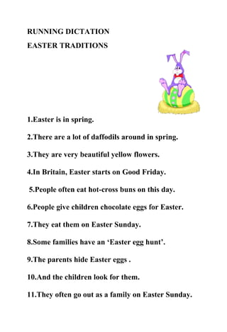 Easter is in spring dictation | DOC