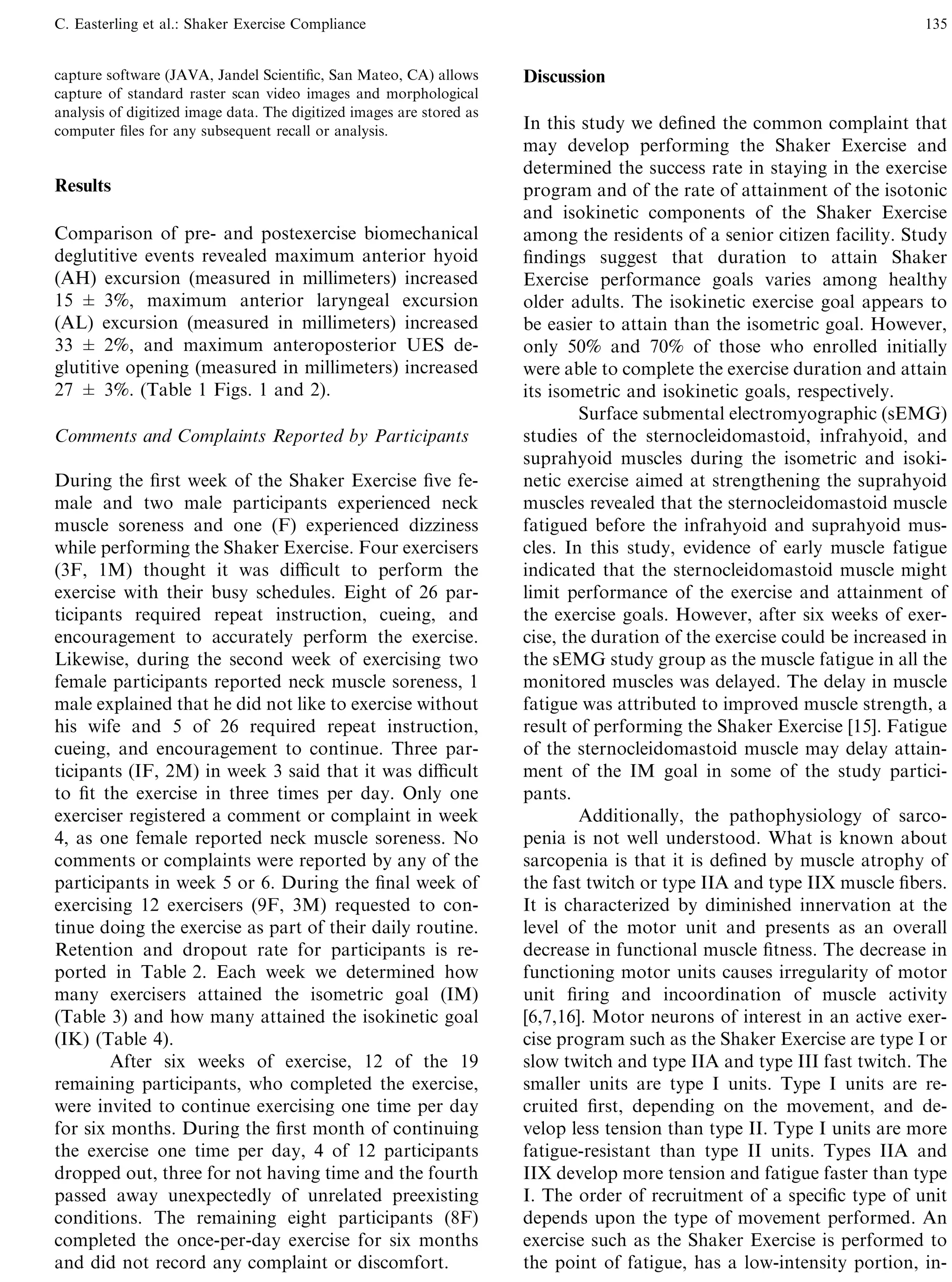 Shaker exercise and dysphagia | PDF