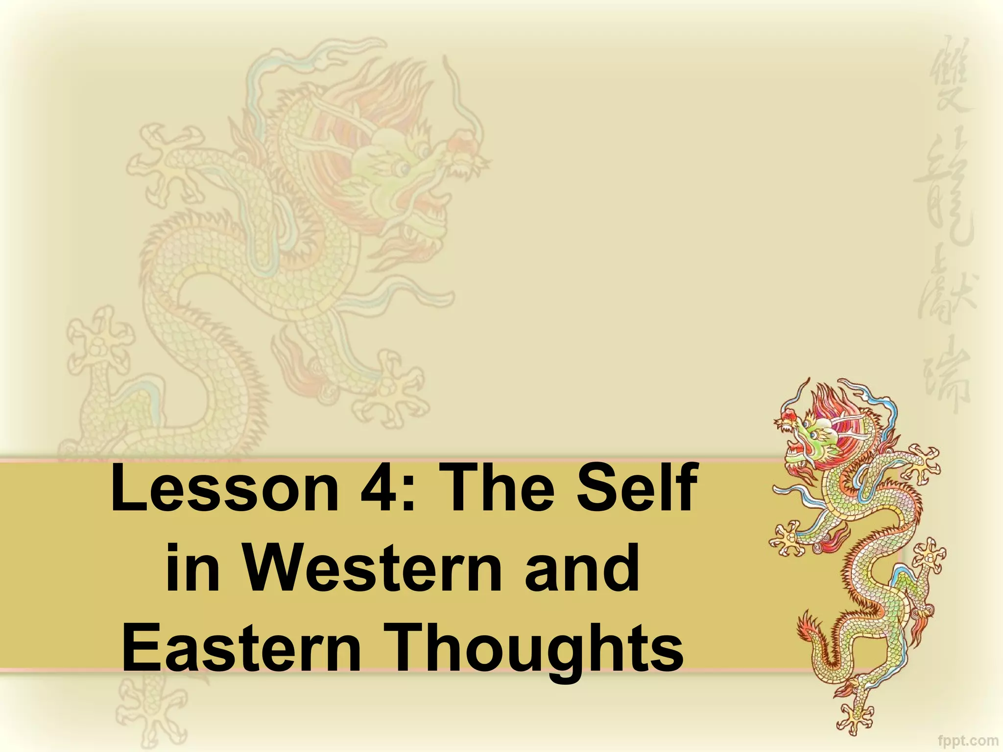 Eastern and western philosophy of self | PPT