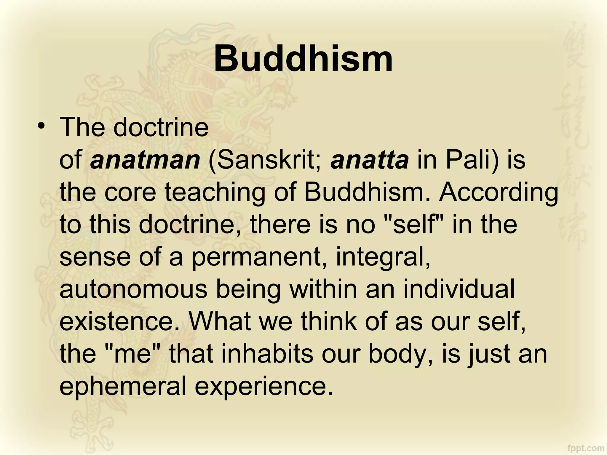 Eastern and western philosophy of self | PPT