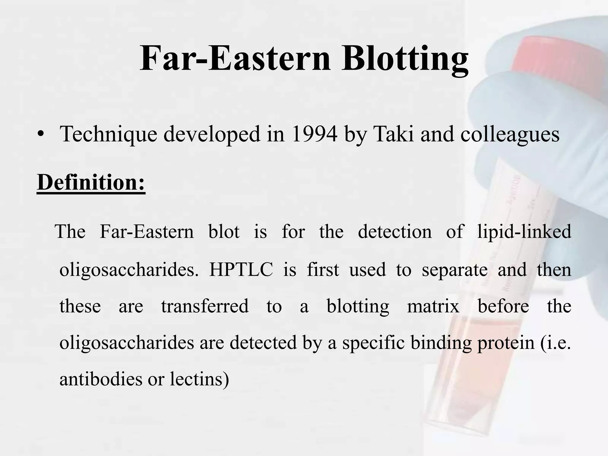Eastern blotting Technique | PPTX