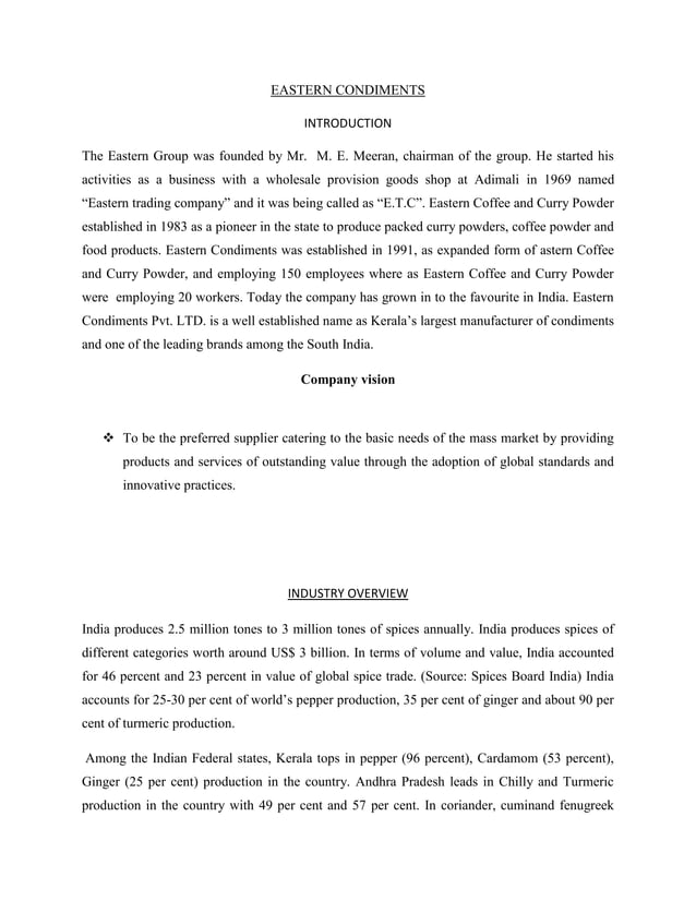 Eastern condiments final_hard_copy | DOCX