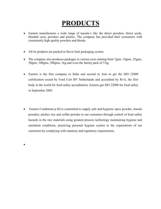 Eastern condiments final_hard_copy | DOCX