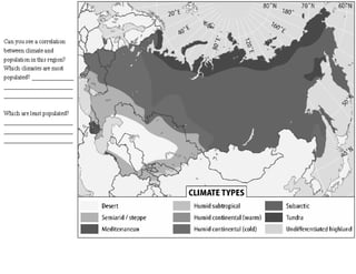 Geographical features of eastern europe