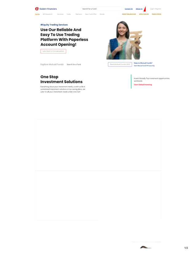 One Stop Investment Solutions | PDF